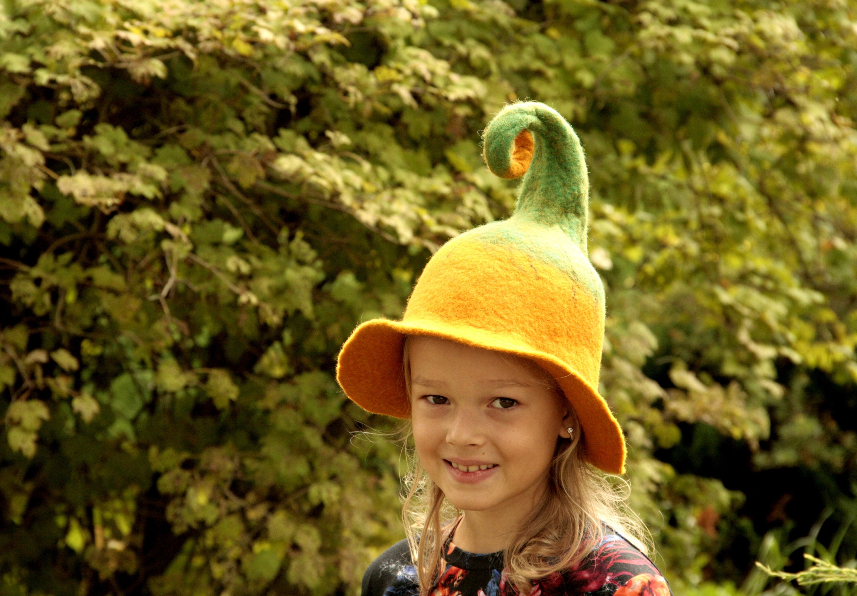 Wizard Wool Hat Elf Felt Cap Festival Headwear Green Wool - Etsy