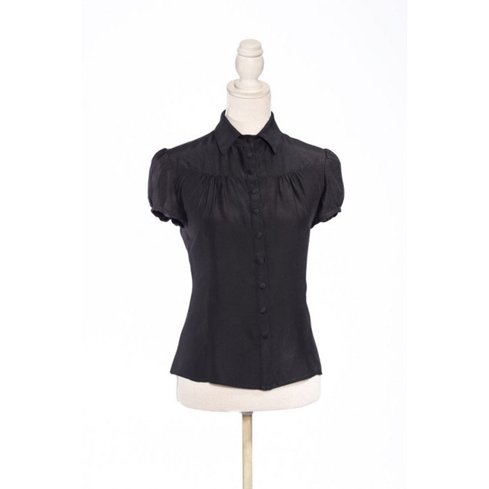 French SILK BLOUSE : the Parisian must Have | Etsy