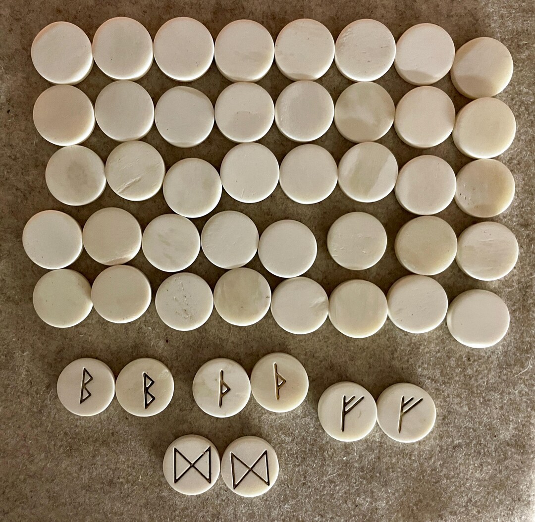 Runes Memory Game From Real Bone, Smoothy and Quality Board Game - Etsy