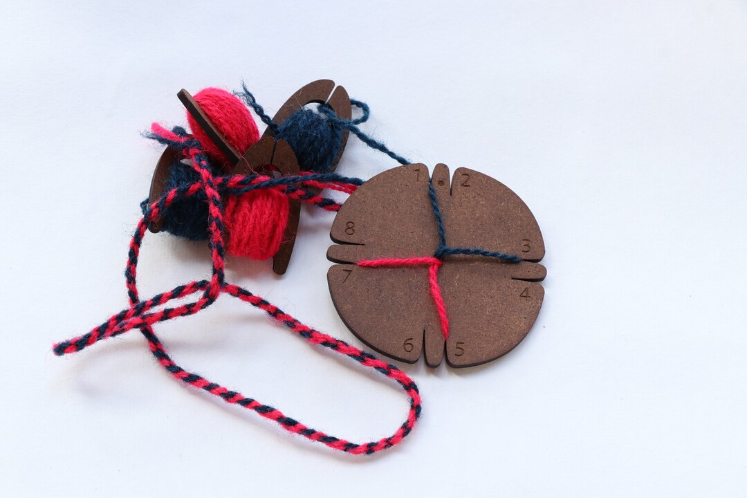 4-strand Round Braid Disc, for Your Crafts Projects, With 4 Yarn ...
