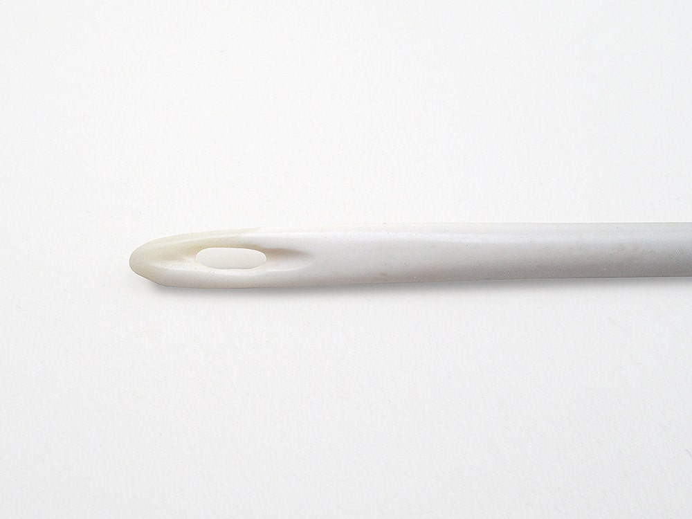 White Elk Bone Knooking Hook Durable Archaic and Natural | Etsy