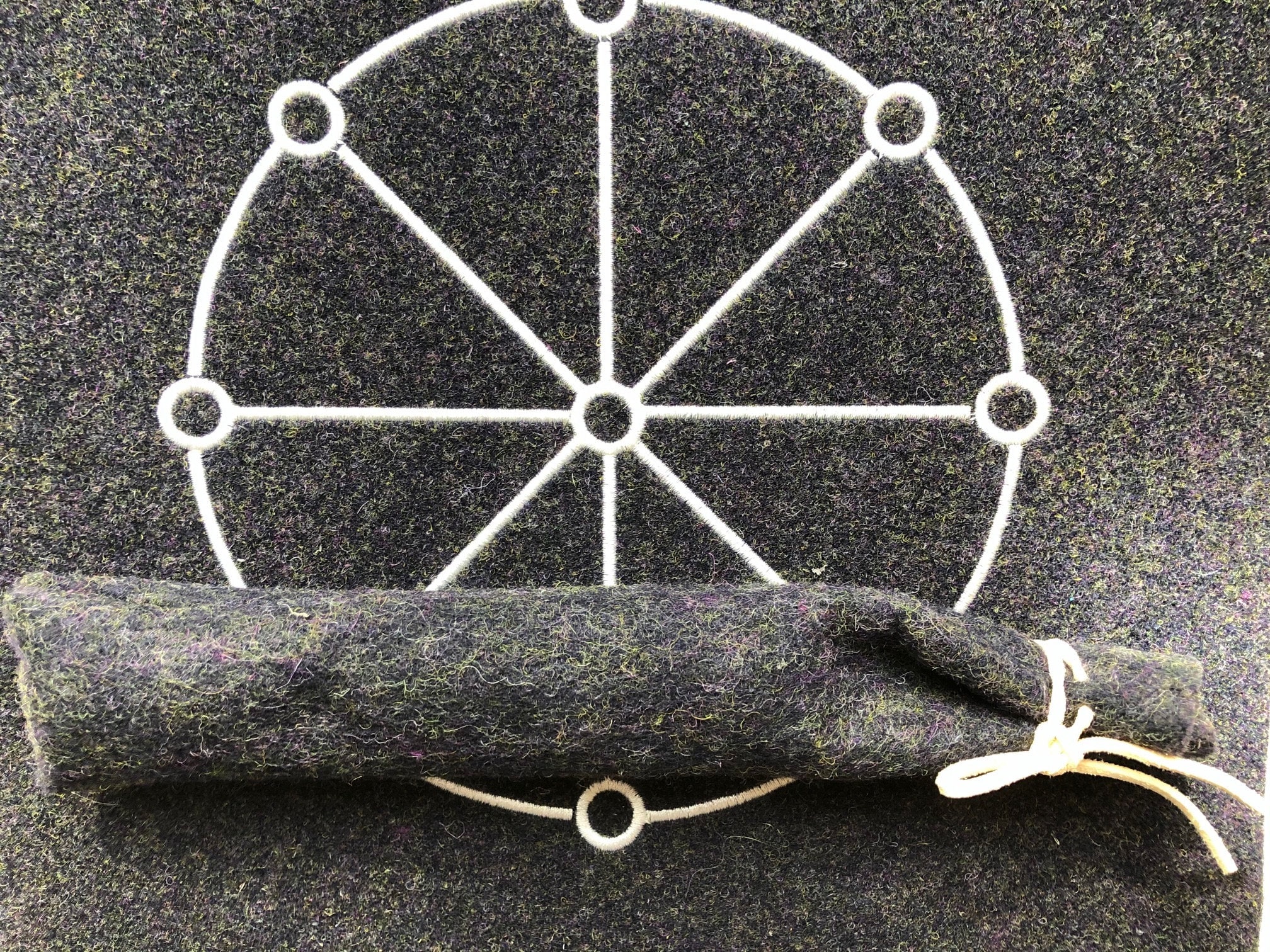 Roman Rota Board Game Tic-tac-toe Embroidered on Natural - Etsy