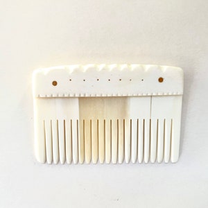 Bone Comb, Hand Carved, 7 X 10 Cm, Unique, Ancient Accessory - Etsy