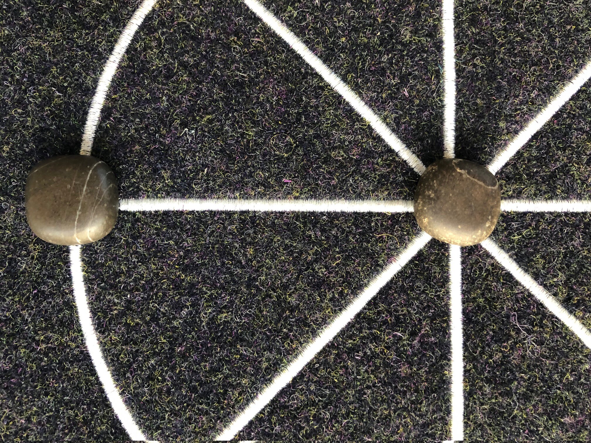 Roman Rota Board Game, Tic-tac-toe, Embroidered on Natural Wool Felt ...
