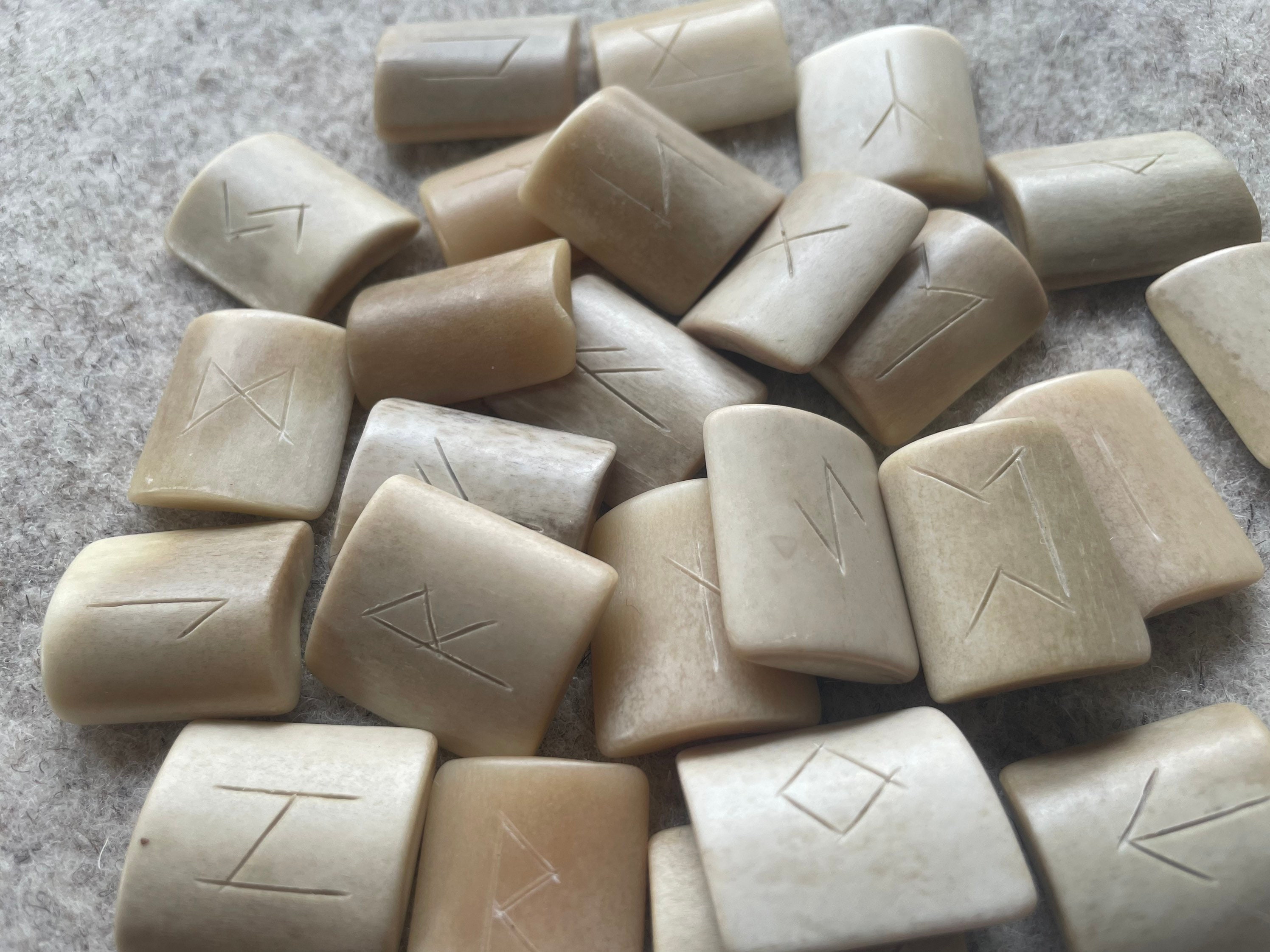 Real Moose Bone Runes Futhark Set 241 Viking Age Craft - Etsy