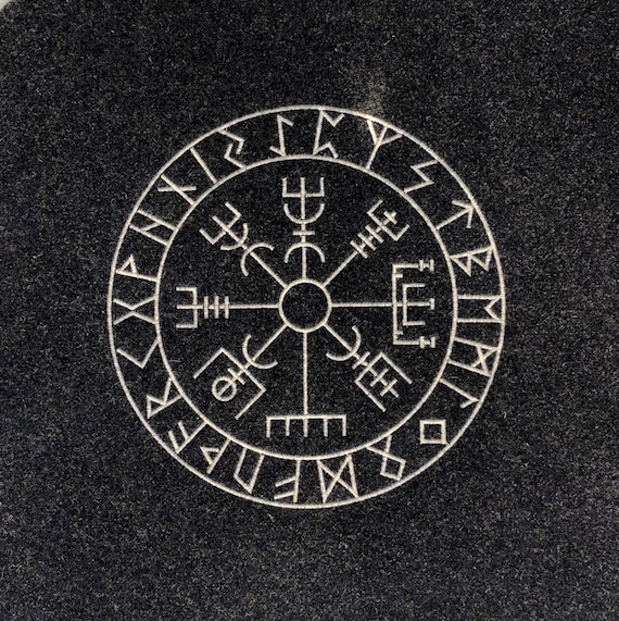 Runes Board Embroidered on Natural Wool Felt | Etsy