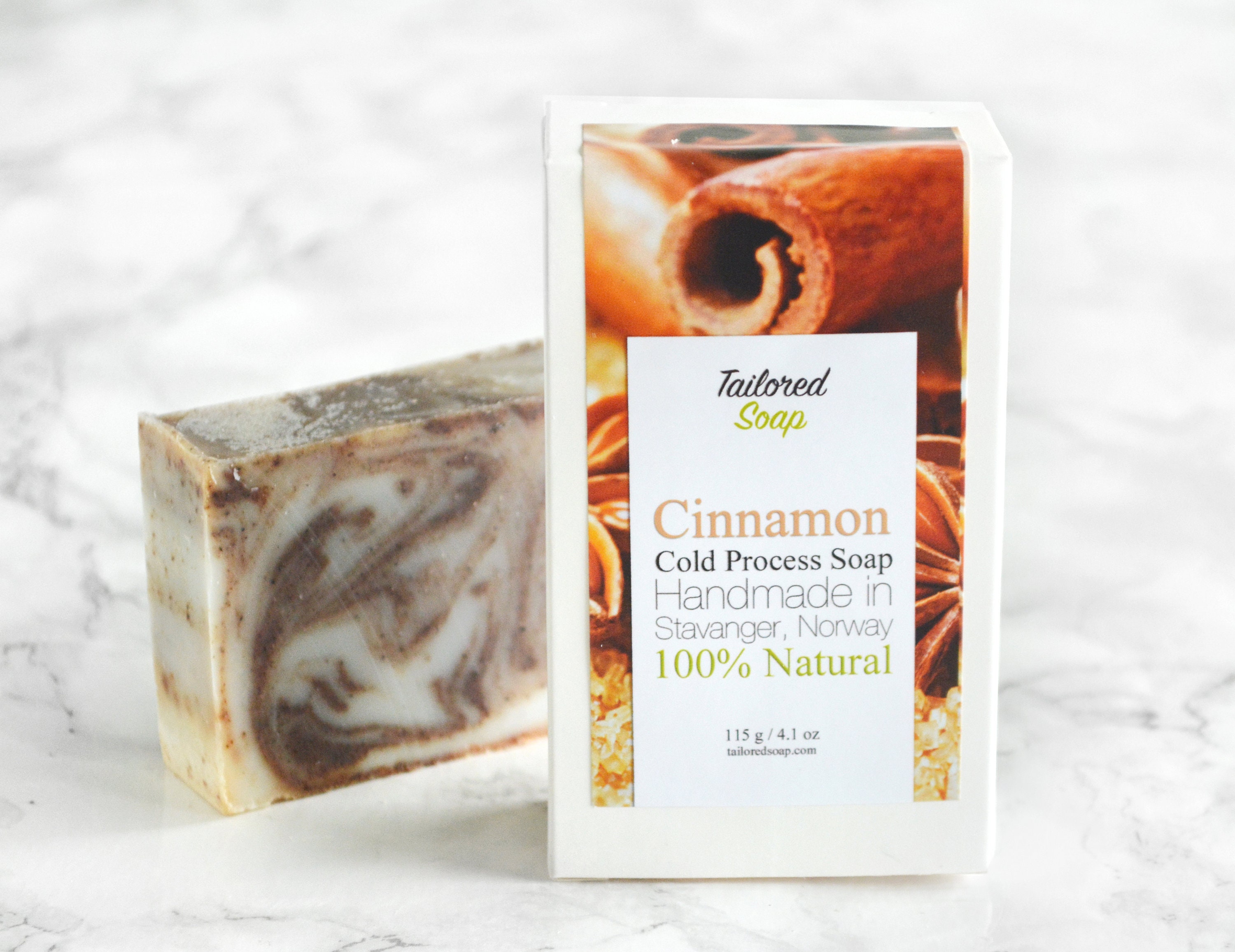 Cinnamon Soap Bar Natural Unscented Cold Process Soap For | Etsy