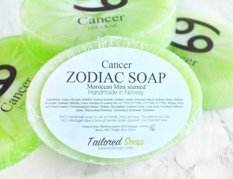 Cancer Zodiac Sign Soap Handmade Soap Gift for Girlfriend | Etsy