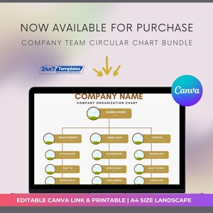 Organizational Team Structure Graph Bundle 18 Editable & Printable ...