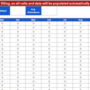 Employee Attendance Tracker Excel Sheet for Efficient Monitoring ...