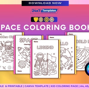 Space Coloring Book | Educational Coloring Pages for Kids | Printable ...