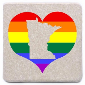 Pride Coasters. Add Your State Coasters, Home Decor, LGBTQ+ Gift ...