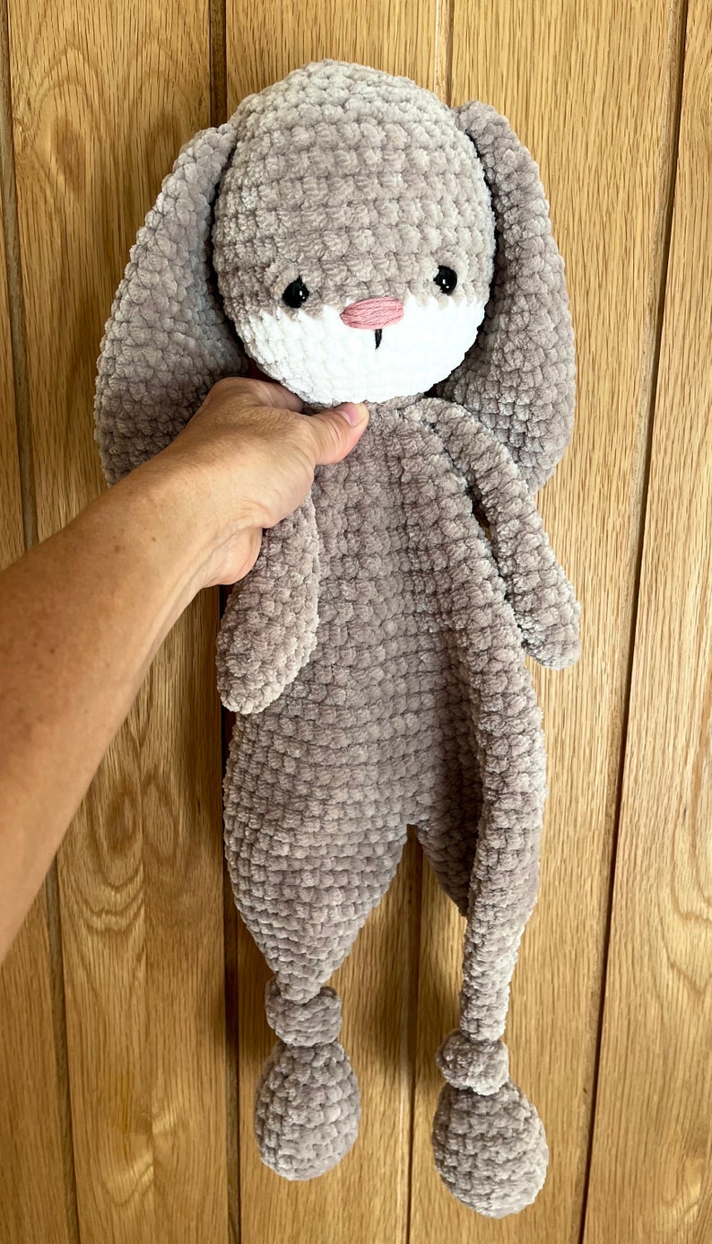 Bunny Rabbit Snuggler Crochet Bunny Lovey Handmade Bunny Snuggler ...