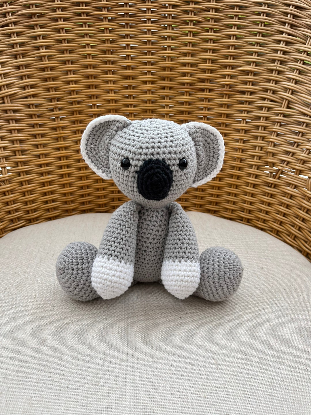 Koala Teddy Bear Handmade, Crochet Koala Bear, Australian Toy ...