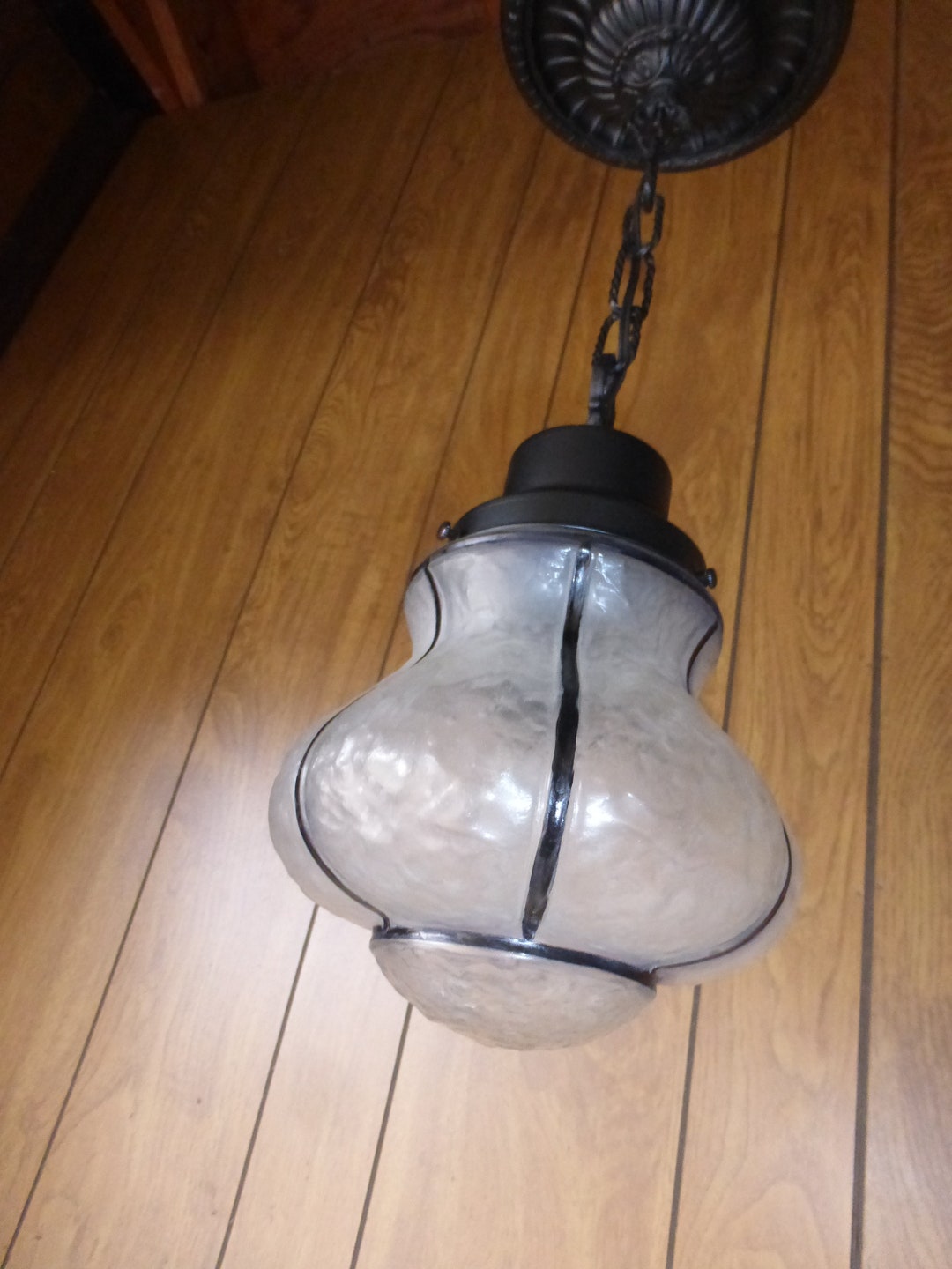Vintage Antique Lightolier Brand Hanging Pendant Porch Light Fixture ...