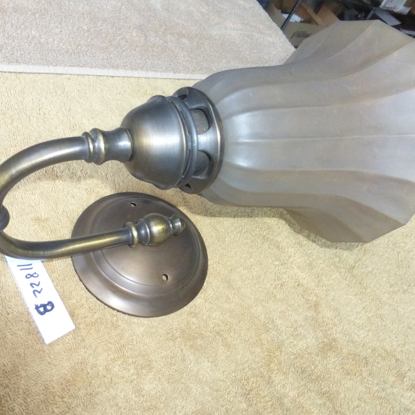 Fluted Glass Wall Sconce - Etsy