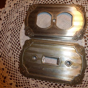 Vintage Antique Brass Outlet & Switch Plate Covers 5225 D - Etsy