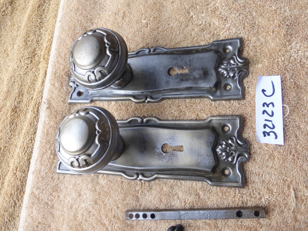 Vintage Antique 4 Pc 1800's Old Door Hardware Set 32123 C - Etsy