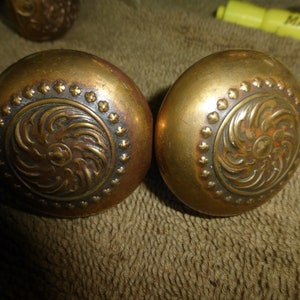 Vintage Antique Cast Brass 12 Pc Victorian Door Hardware Set 51321 F - Etsy