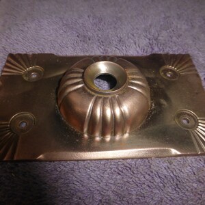 Vintage Antique Brass Victorian Door Bell Housing Cover Plate 81121 O ...