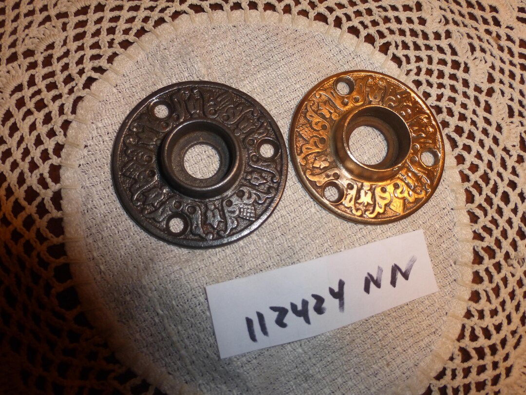 2vintage Antique Brass/iron Eastlake Victorian Rosettes 112424 NN - Etsy