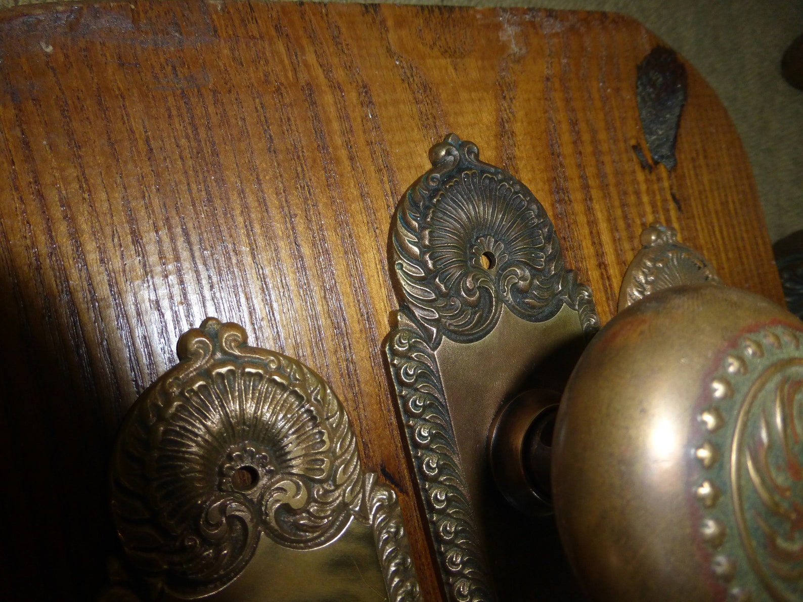 Vintage Antique Cast Brass 12 Pc Victorian Door Hardware Set - Etsy