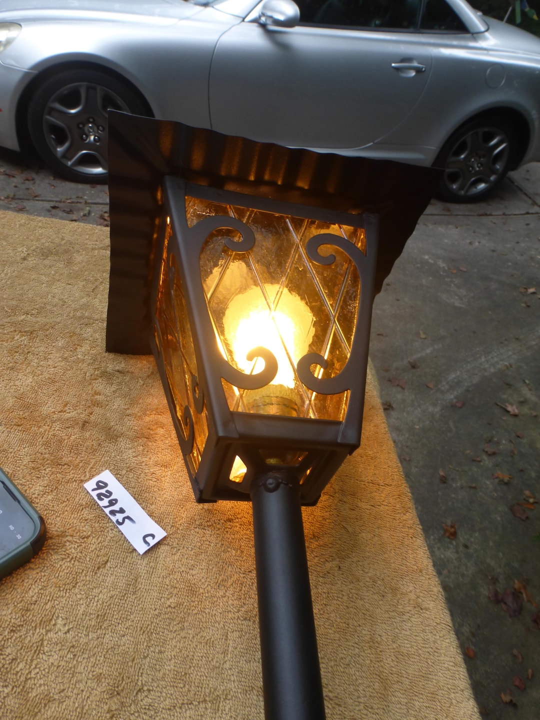 Vintage Antique Post/pedestal/column Light Fixture 92925 C - Etsy