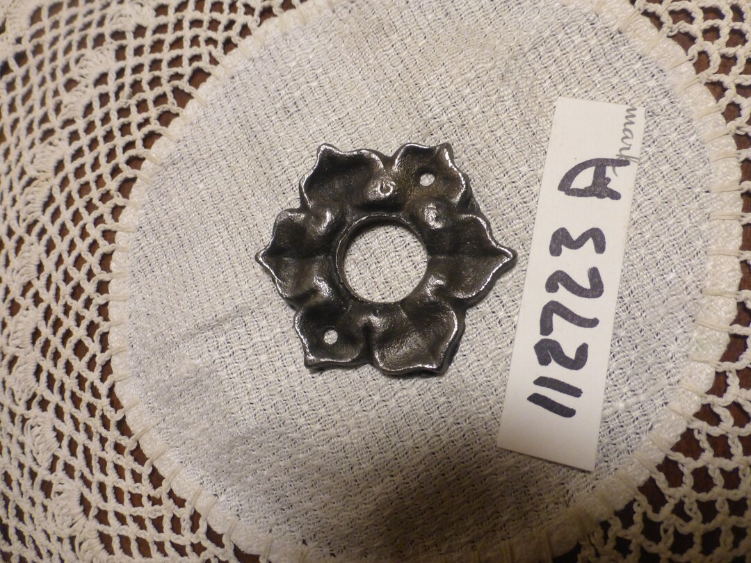 Vintage Antique Cast Iron Rosette Back Plate 112723 AM - Etsy