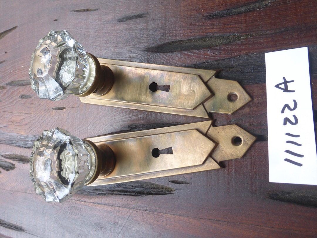 Vintage Antique 4 Pc Deco Door Hardware Set 111122 A - Etsy