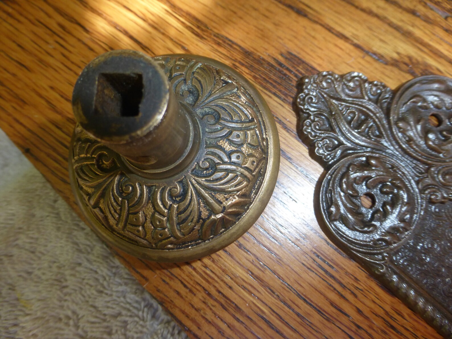 Vintage Antique 2 Pc Victorian Entry Door Hardware Set 92422 C - Etsy