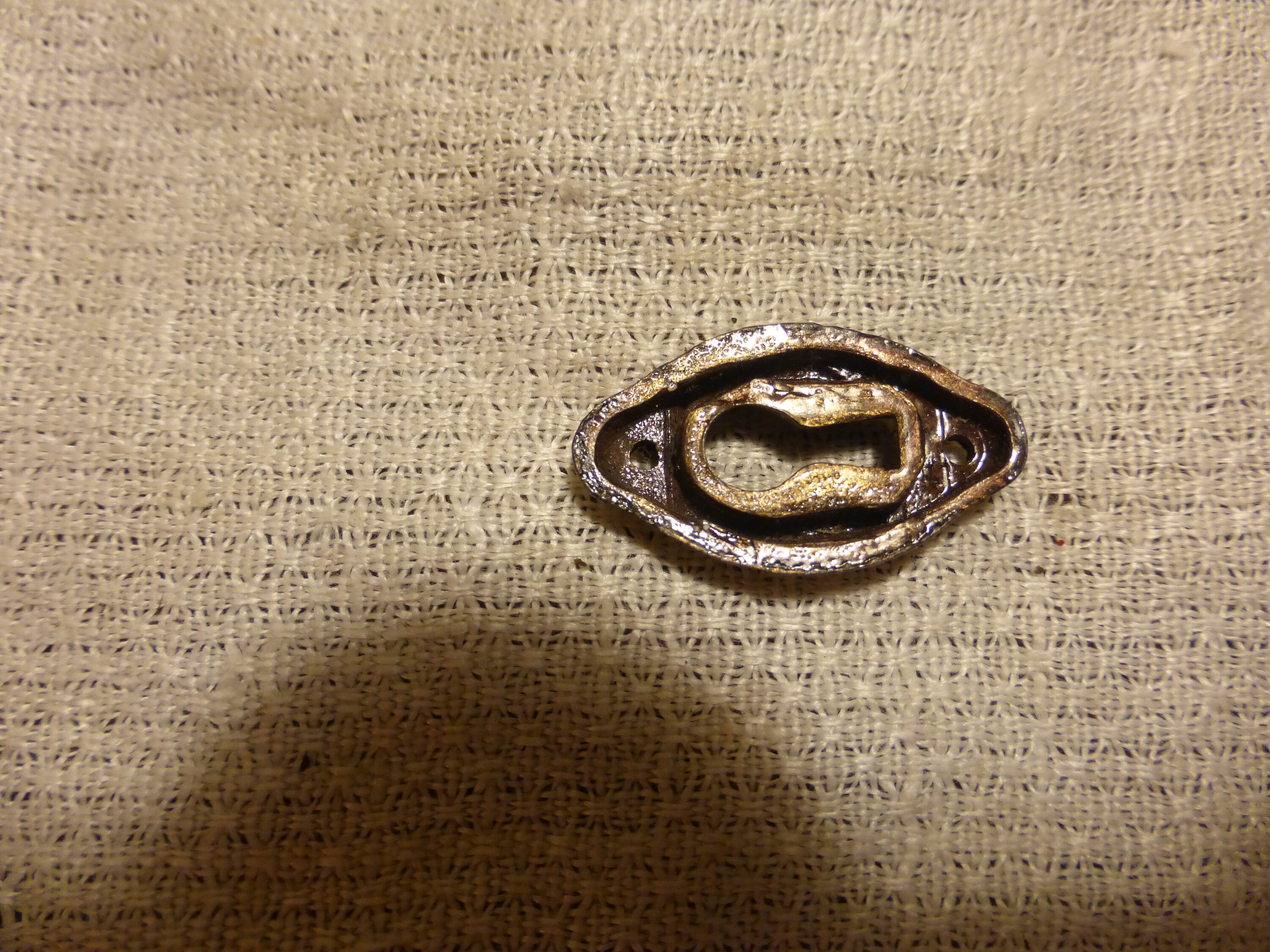 2 Solid Brass Oval Shaped Keyholes/keyhole Covers 92620 C - Etsy