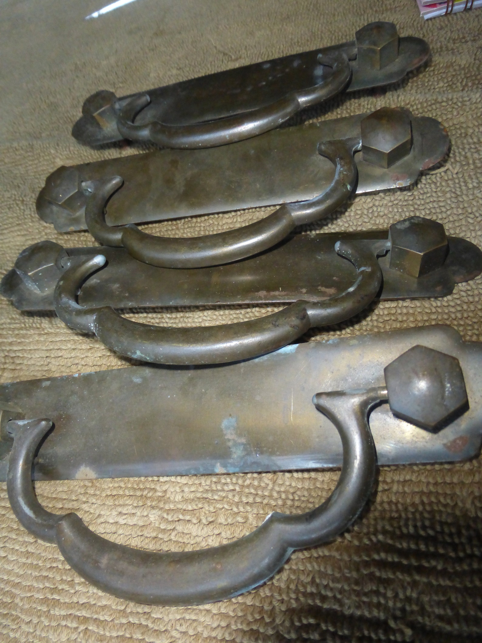 4 Vintage Antique Fancy Trunk Handles Pulls 13122 B | Etsy