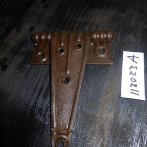 THREE Vintage Antique Ornate Barrel Rustic Iron Barn Farm Hinges 112023 ...