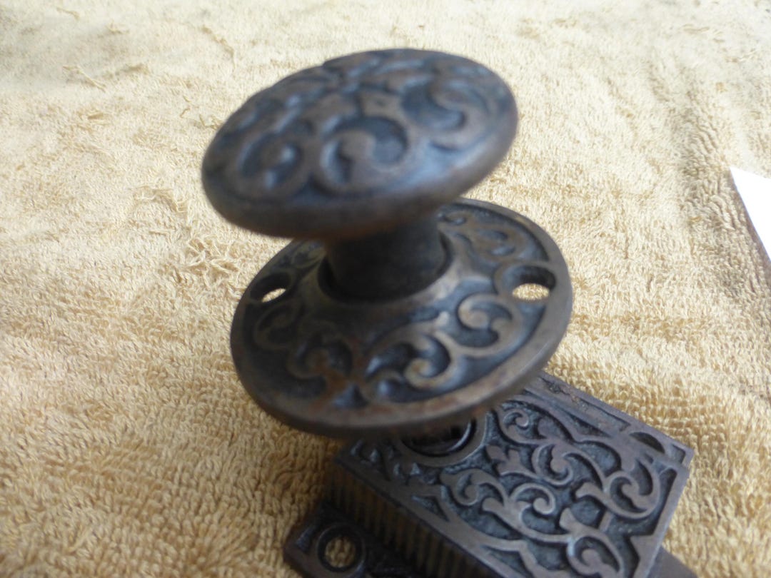 Vintage Antique 3 Pc Iron Cabinet Lock Latch 33025 E - Etsy