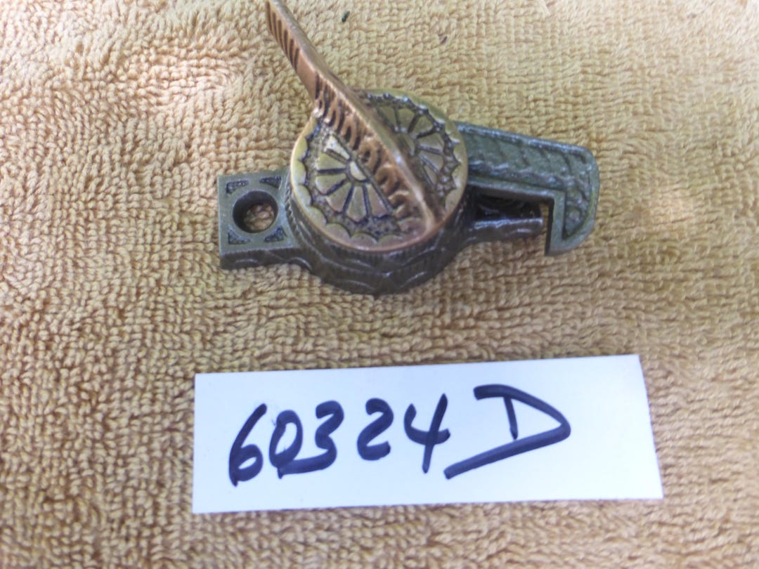 Vintage Antique 1888 Brass Iron Window Sash Casement Lock 60324 D - Etsy