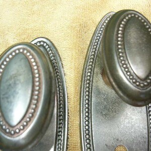 Vintage Antique 6 Pc Beaded Oval Door Hardware Set 61824 C - Etsy