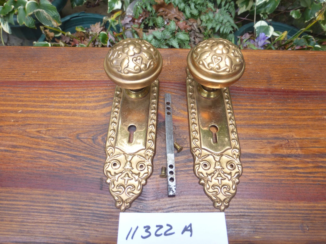 Vintage Antique 4 Pc Victorian Door Hardware Set 110322 A FOR ELIZABETH ...