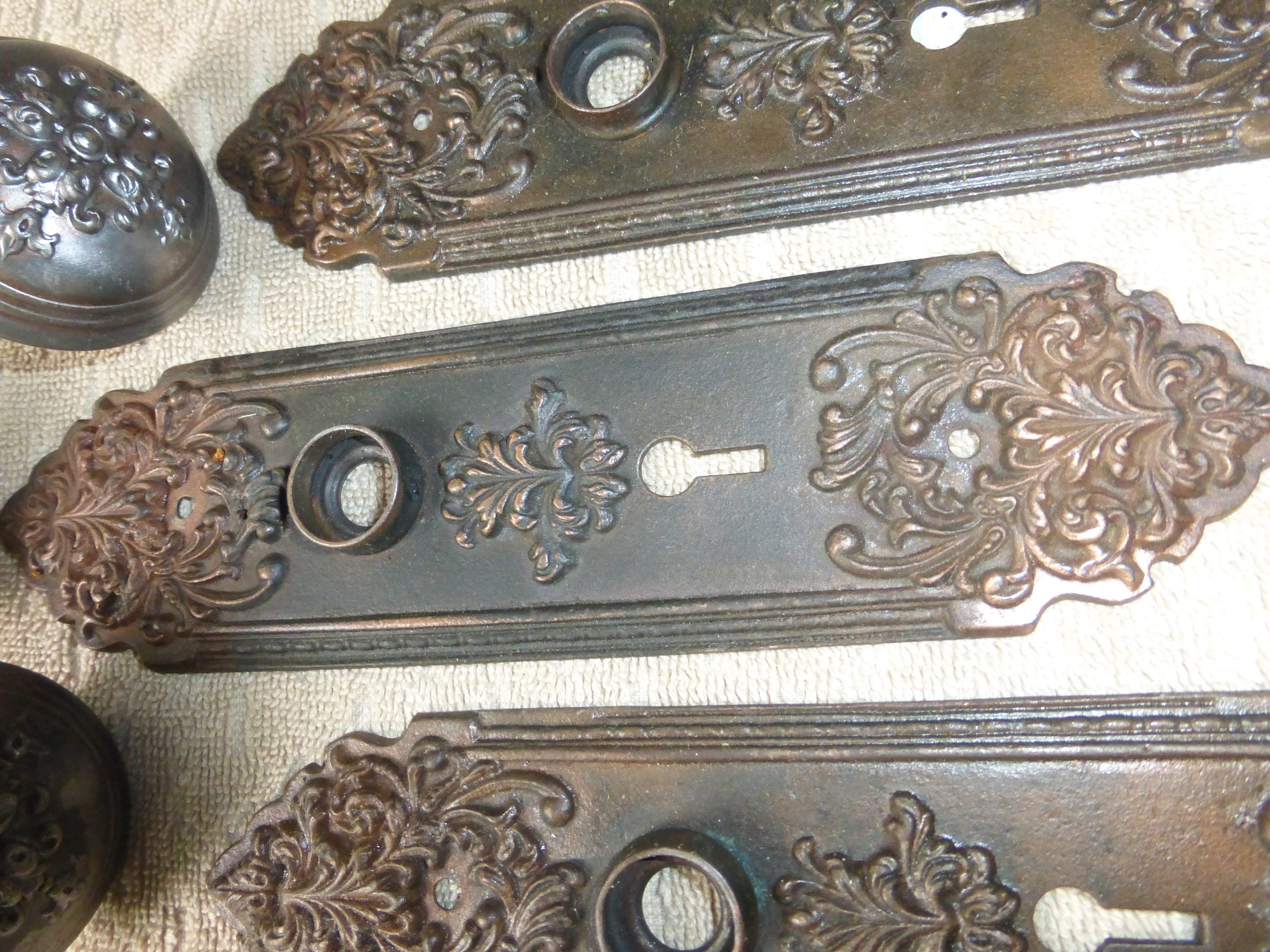 Vintage Antique 6+ Pc Door Hardware Set 52020 E - Etsy