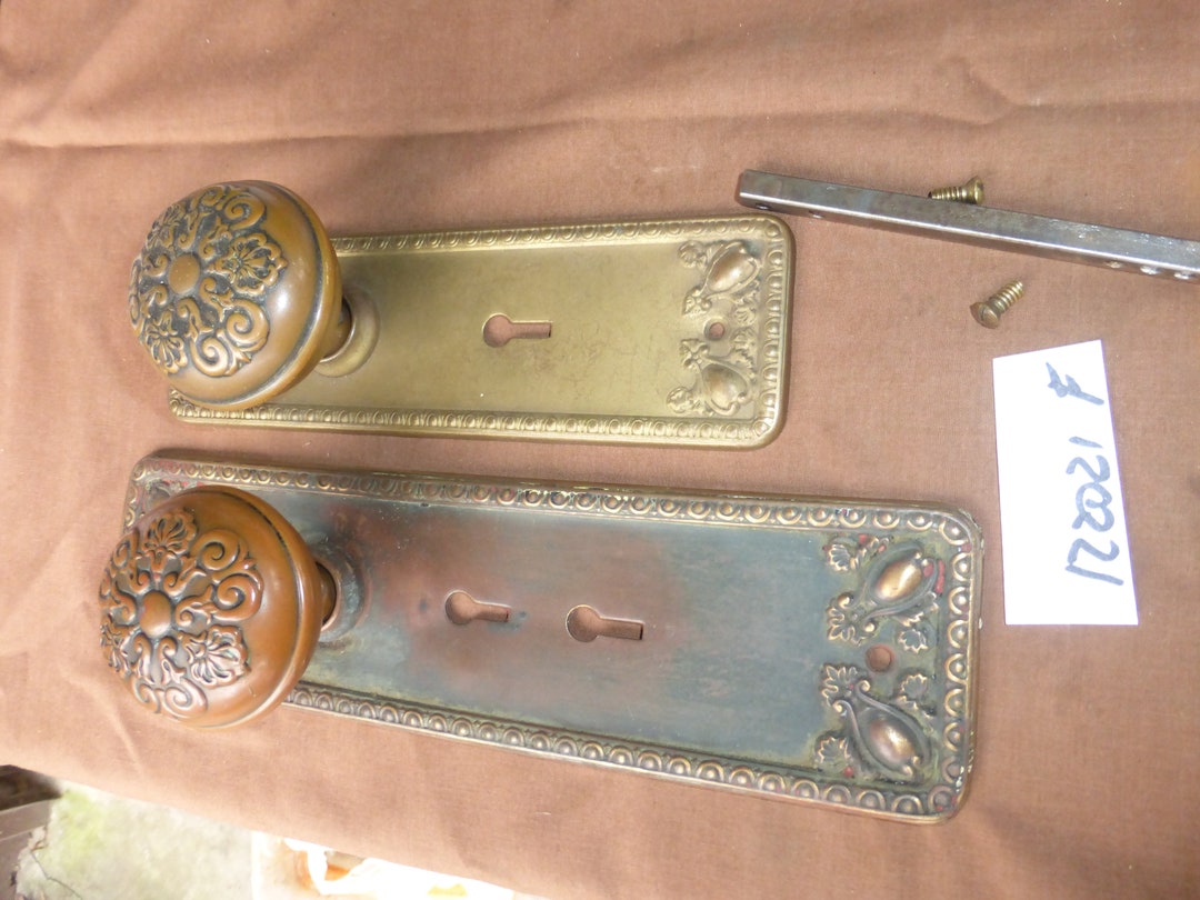 Vintage Antique 4 Pc Set Victorian Door Hardware 120221 F - Etsy