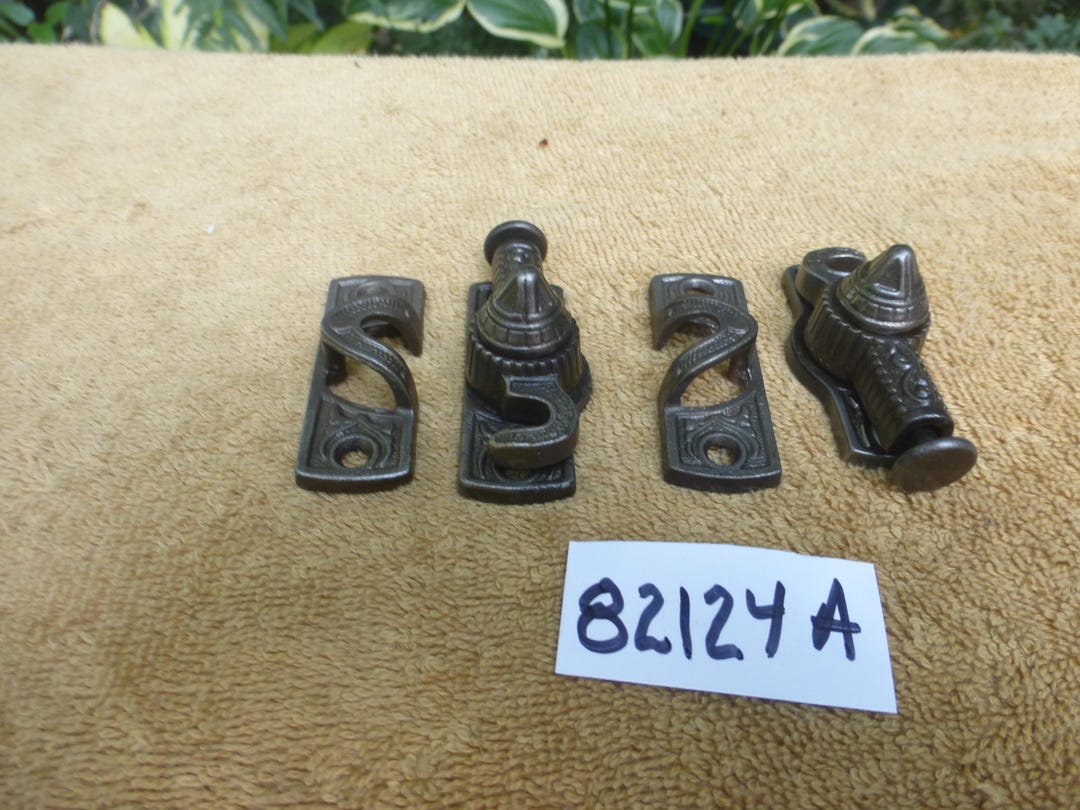 Vintage Antique Cast Iron Casement Window Locks Keepers 82124 A - Etsy