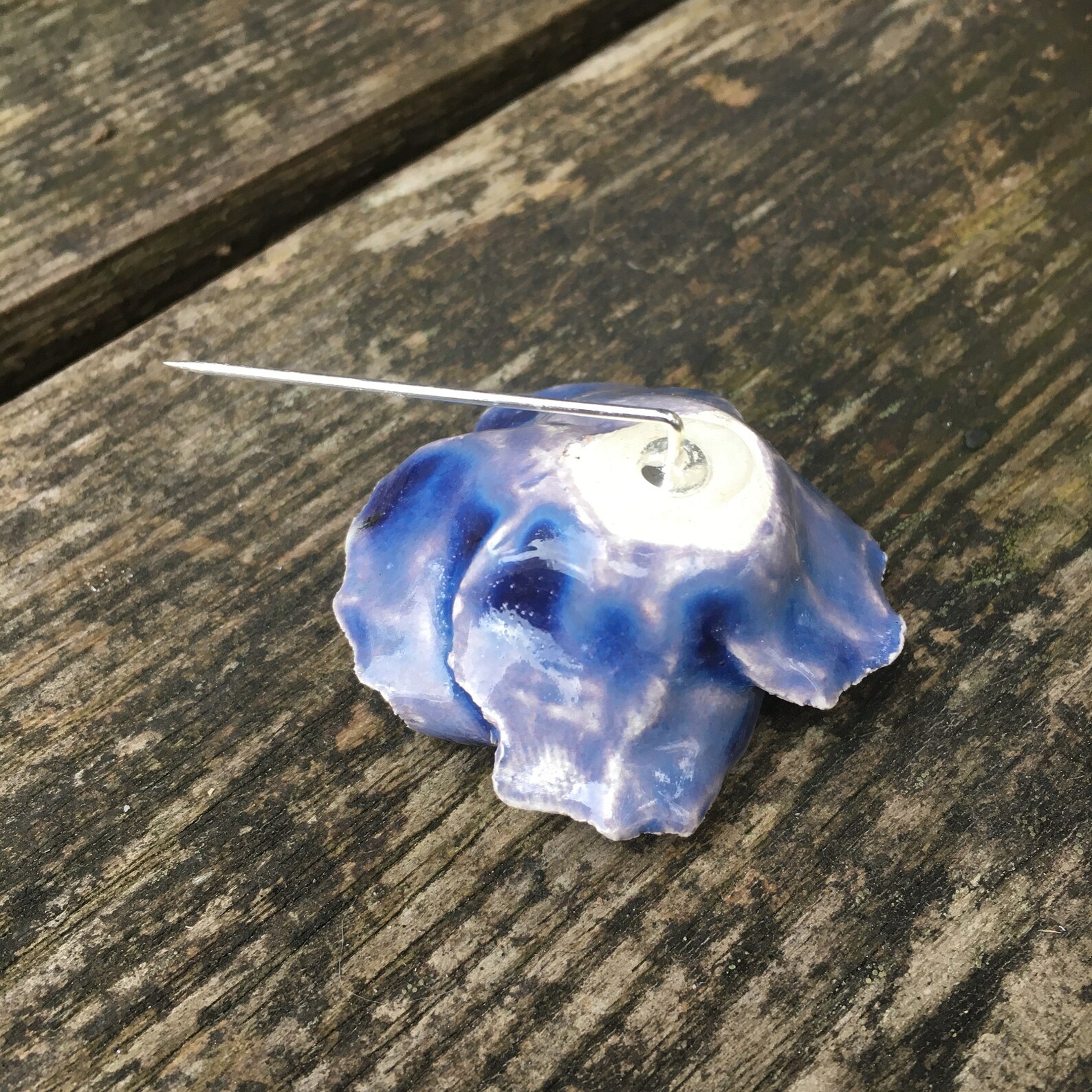 Purple Poppy Pin Flower Brooch Handmade Ceramic Poppy Lapel - Etsy UK