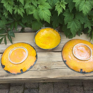 Large Yellow Ceramic Bowl Retro Mid Century Design With | Etsy UK