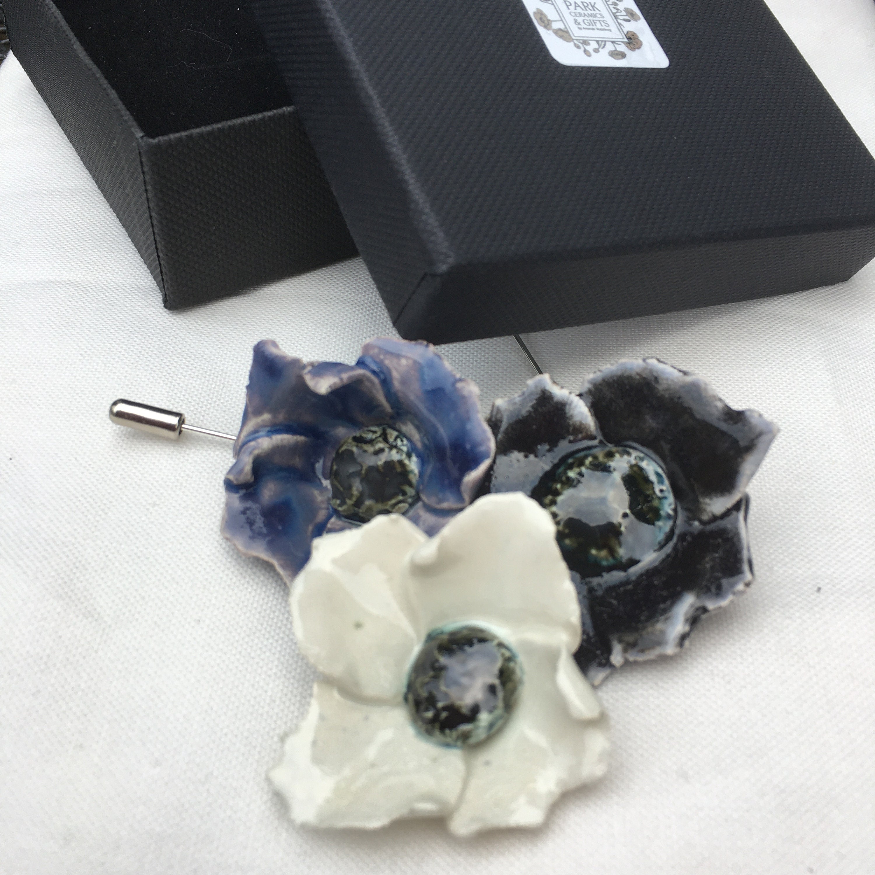 Purple Poppy Pin Flower Brooch Handmade Ceramic Poppy Lapel - Etsy UK