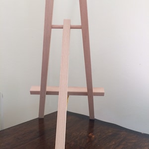 Natural Wood Display Frame - Small A-frame Easy Display Stand for Table ...