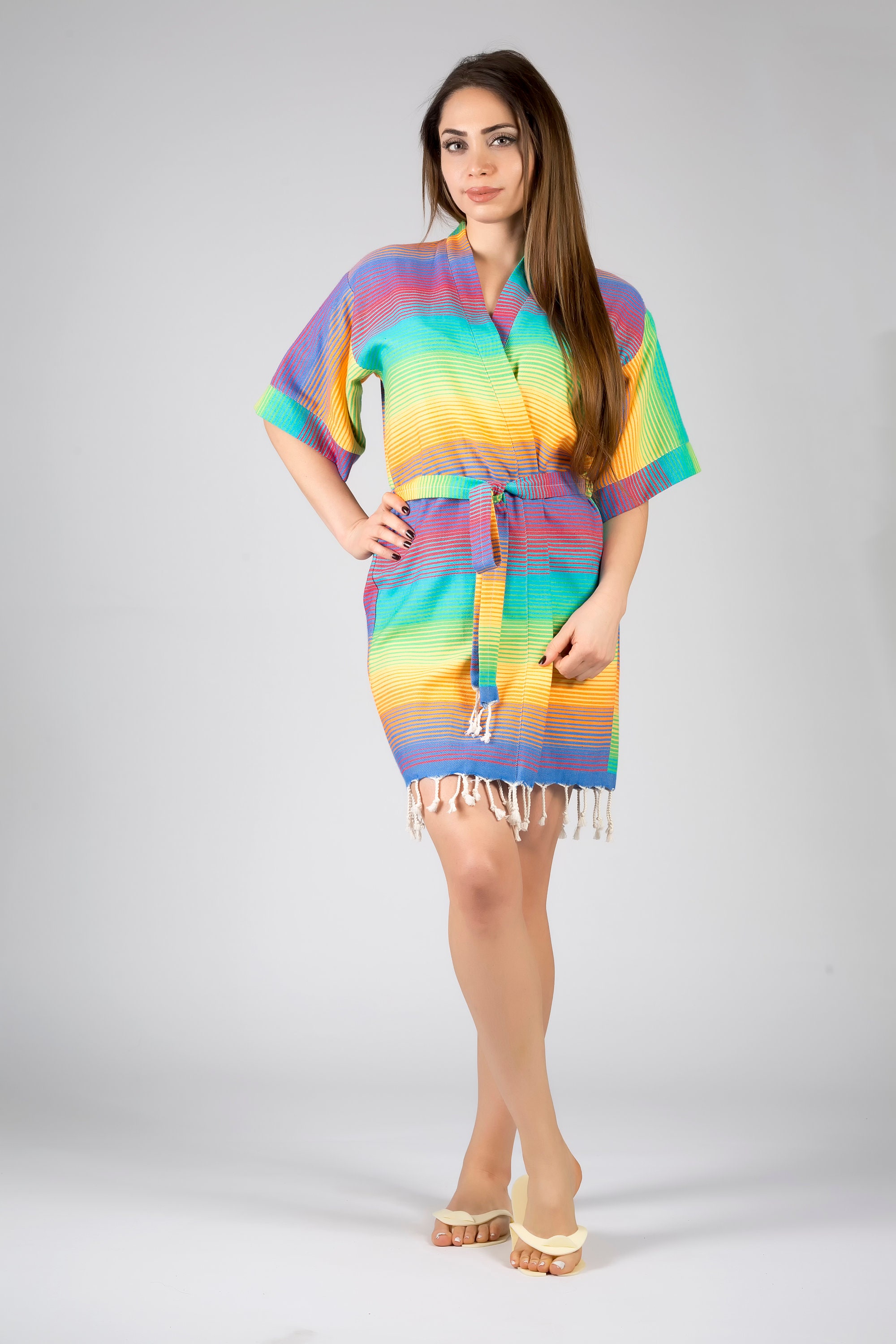 Rainbow Bridesmaid Robes, Bridal Party Robes, Wedding Party Robes ...