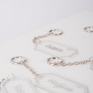 Custom Keychain, Personalized Keychain With Logo or Name - Etsy