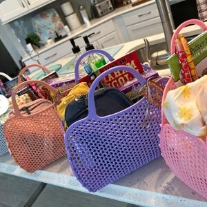 Jelly Plastic Purses Tote Bags, Custom Jelly Basket, Retro Bag, Jelly ...