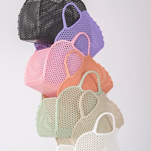 Jelly Plastic Purses Tote Bags, Custom Jelly Basket, Retro Bag, Jelly ...