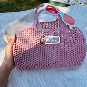 Jelly Plastic Purses Tote Bags Custom Jelly Basket Retro - Etsy