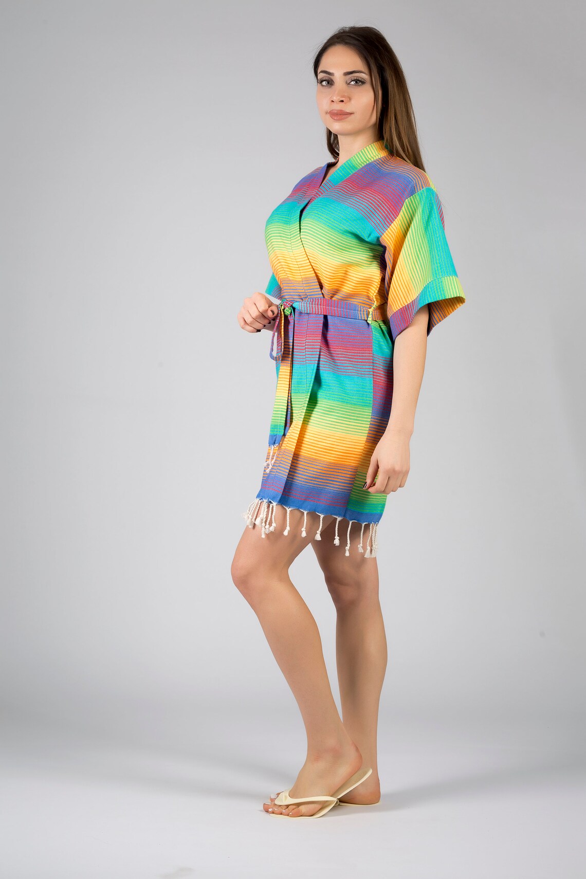 Rainbow Bridesmaid Robes, Bridal Party Robes, Wedding Party Robes ...